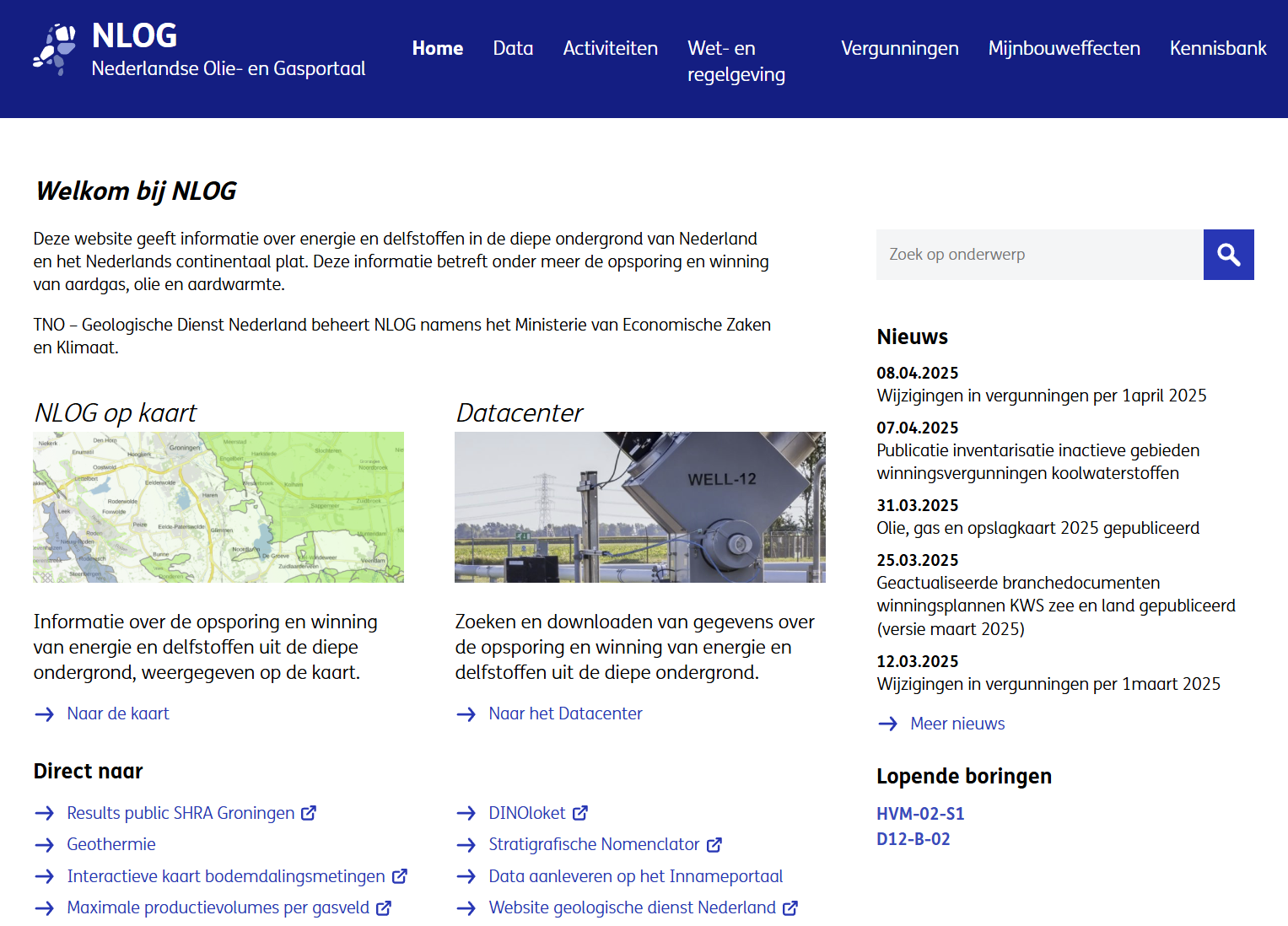 New design for NLOG from the beginning of November | NLOG